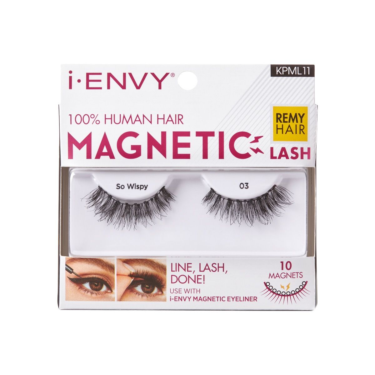 Kiss i•ENVY 100% Human Remy Hair Magnetic Lash – Super Sisters Beauty