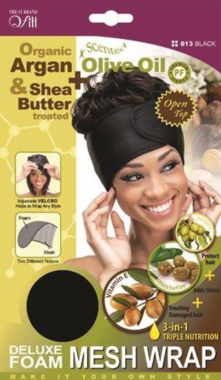 Qfitt Organic Argan & Shea Butter + Olive Oil Deluxe Foam Mesh Wrap #8 ...