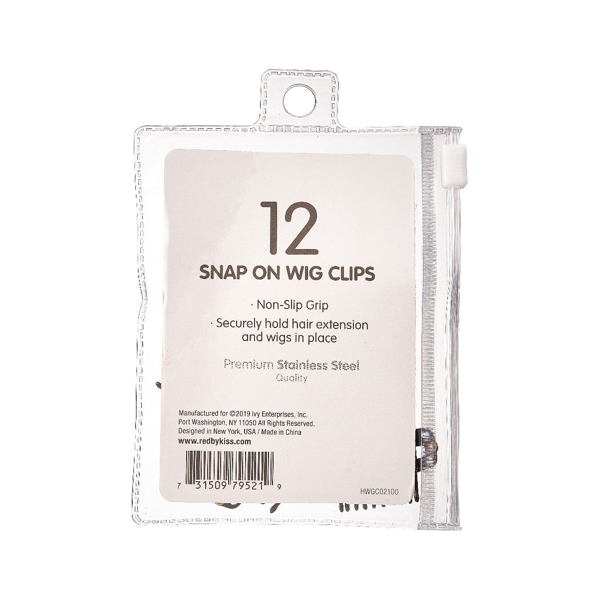 Red by Kiss 12pcs Snap On Wig Clips - Black/Large #HWGC02 – Super ...
