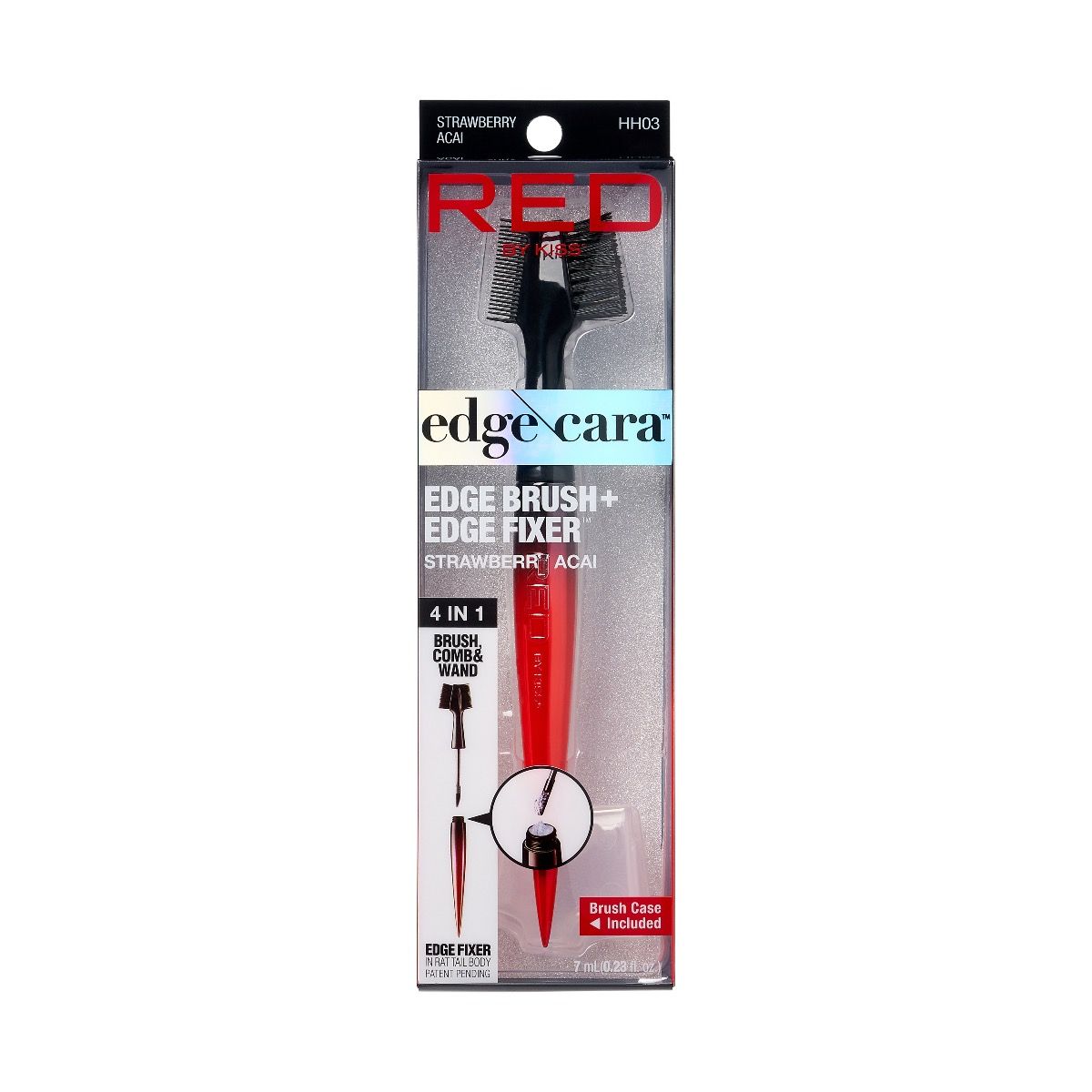 Red by Kiss Edge Cara Edge Brush + Edge Fixer #HH03 Strawberry Acai ...