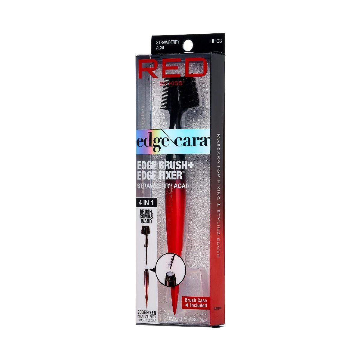 Red by Kiss Edge Cara Edge Brush + Edge Fixer #HH03 Strawberry Acai ...