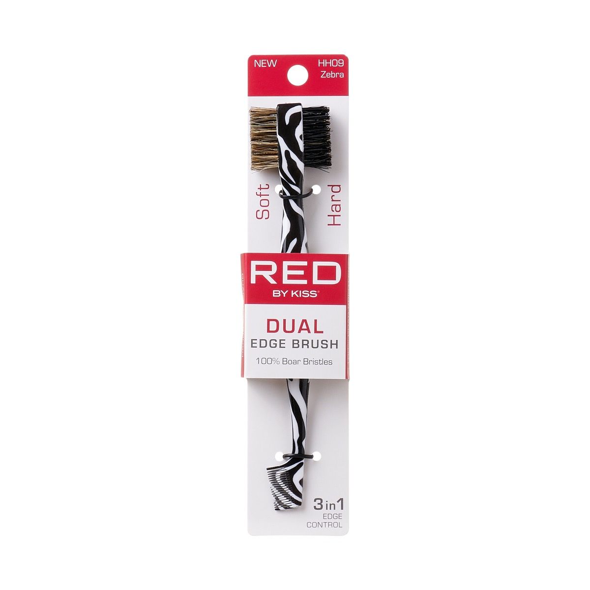 Red by Kiss Dual Edge Brush - Zebra #HH09 – Super Sisters Beauty